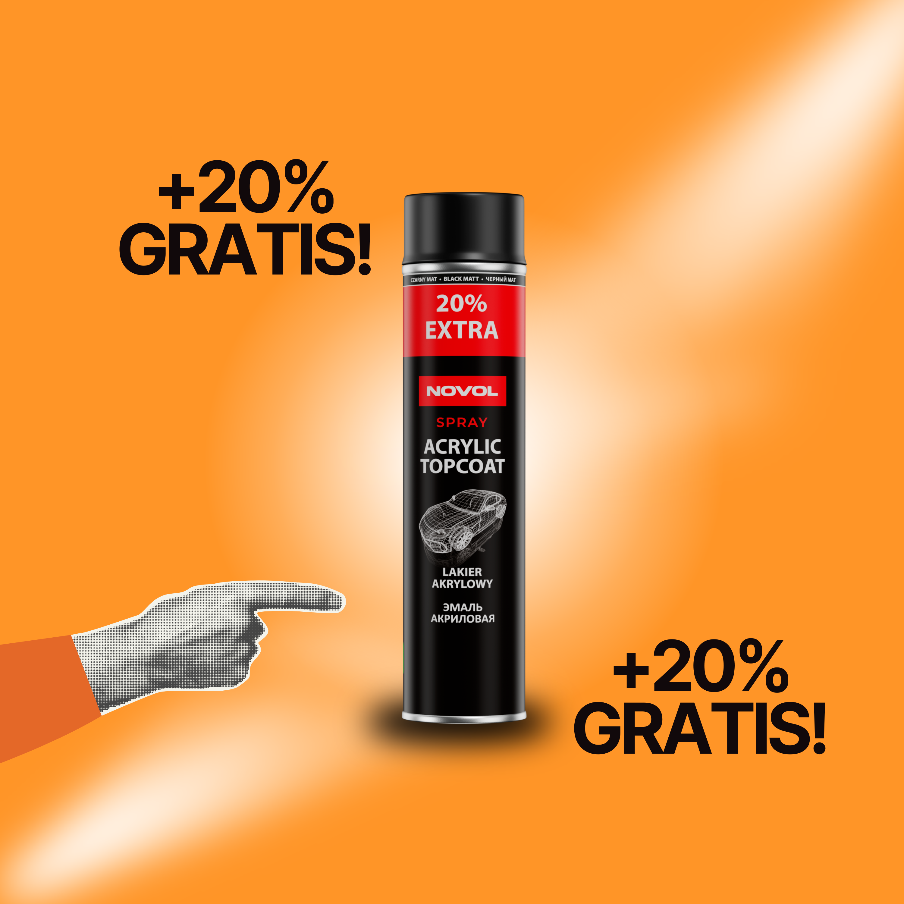 NOVOL SPRAY ACRYLIC TOPCOAT